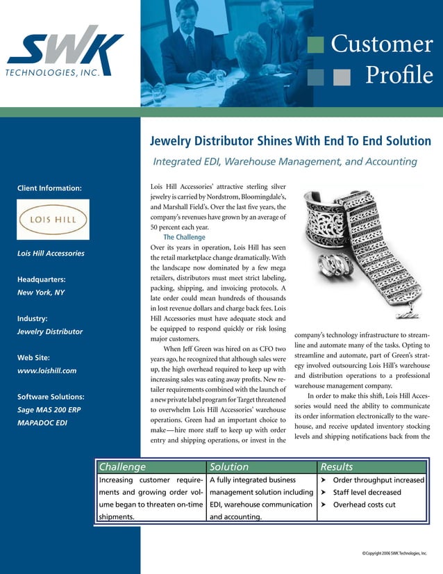 Sage MAS 90 MAPADOC EDI Case Study | PDF