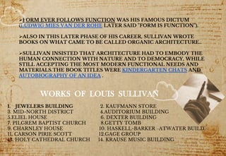 Loius sullivan | PPT