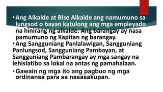 pambansa at Lokal na Pamahalaan at ang mga tungkulin .pptx
