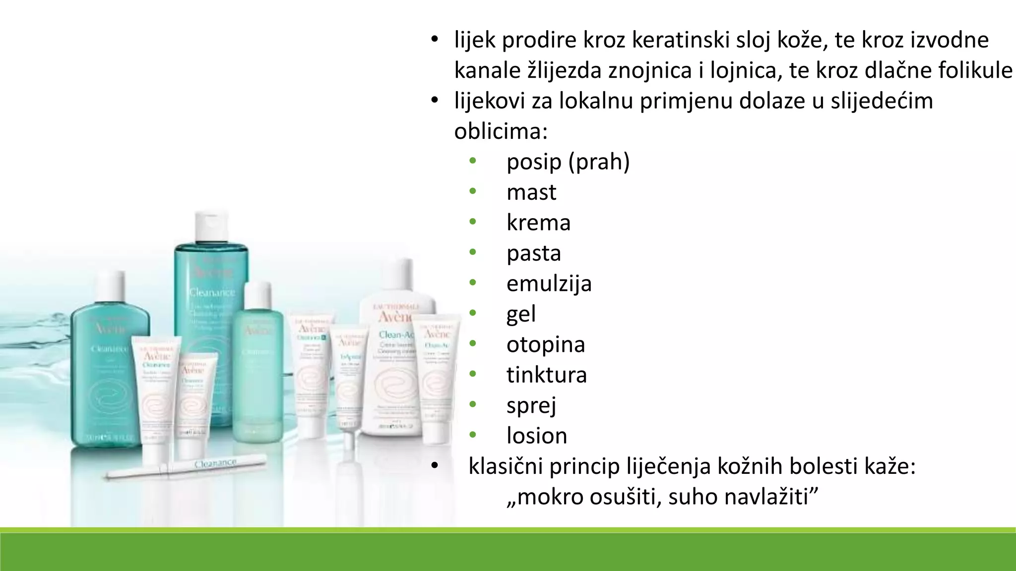 Lokalno liječenje dermatoza | PPSX