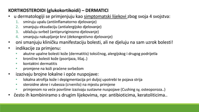 Lokalno liječenje dermatoza | PPSX