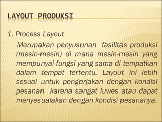 Lokasi dan layout produksi | PPT