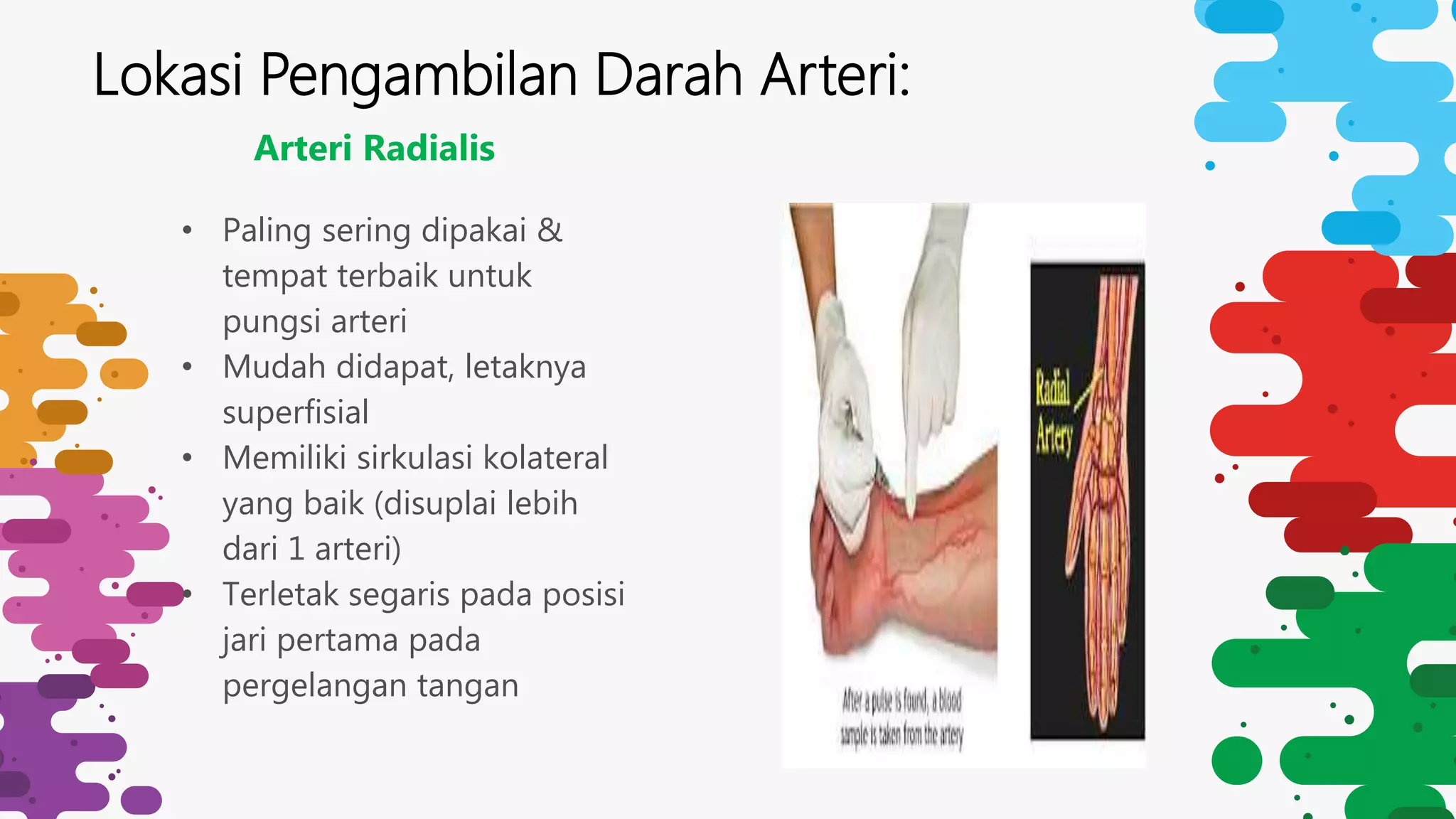Lokasi pengambilan sampel darah | PPTX