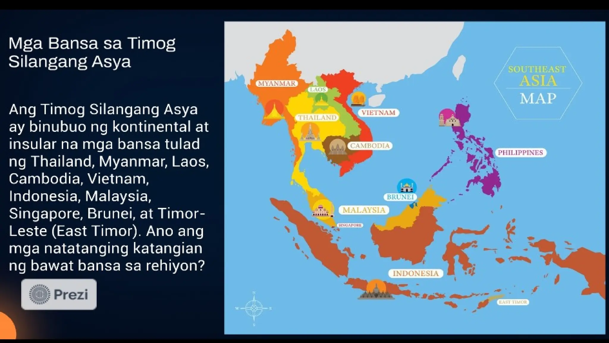 LOKASYON AT KATANGIAN NG TIMOG SILANGANG ASYA.Pptx