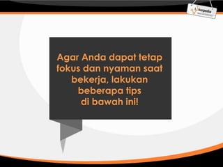 Bagaimana Cara Agar Fokus dalam Bekerja? | PPTX