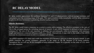 Comprehensive Analysis of RC and Linear Delay Models in Digital ...