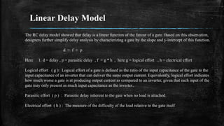 Comprehensive Analysis of RC and Linear Delay Models in Digital ...