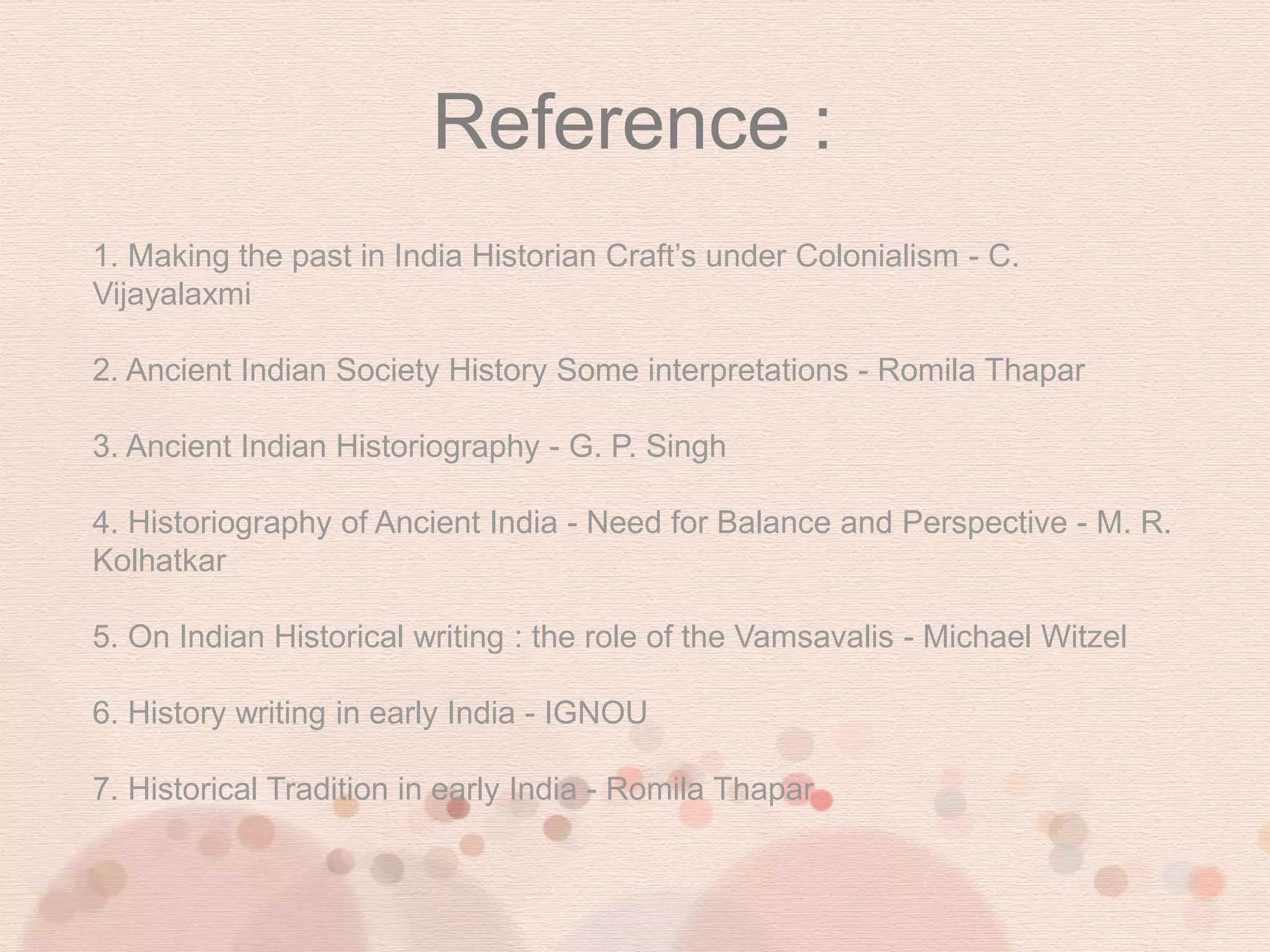 VEDIC TRADITION OF HISTORY WRITING | PPTX