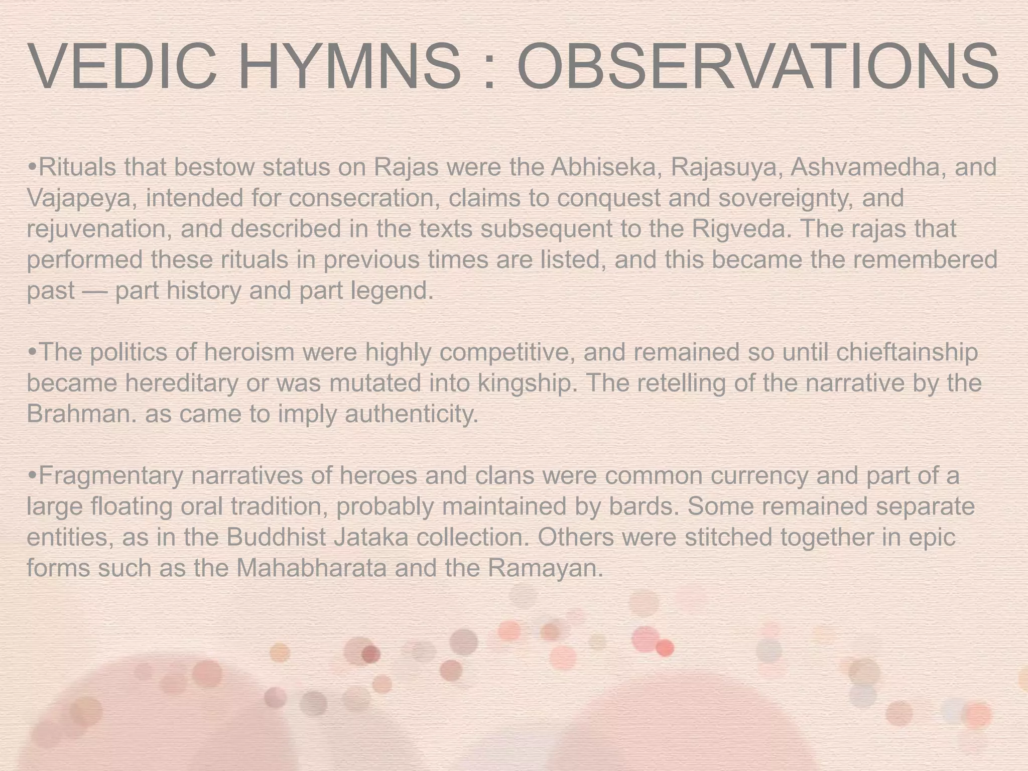 VEDIC TRADITION OF HISTORY WRITING | PPTX