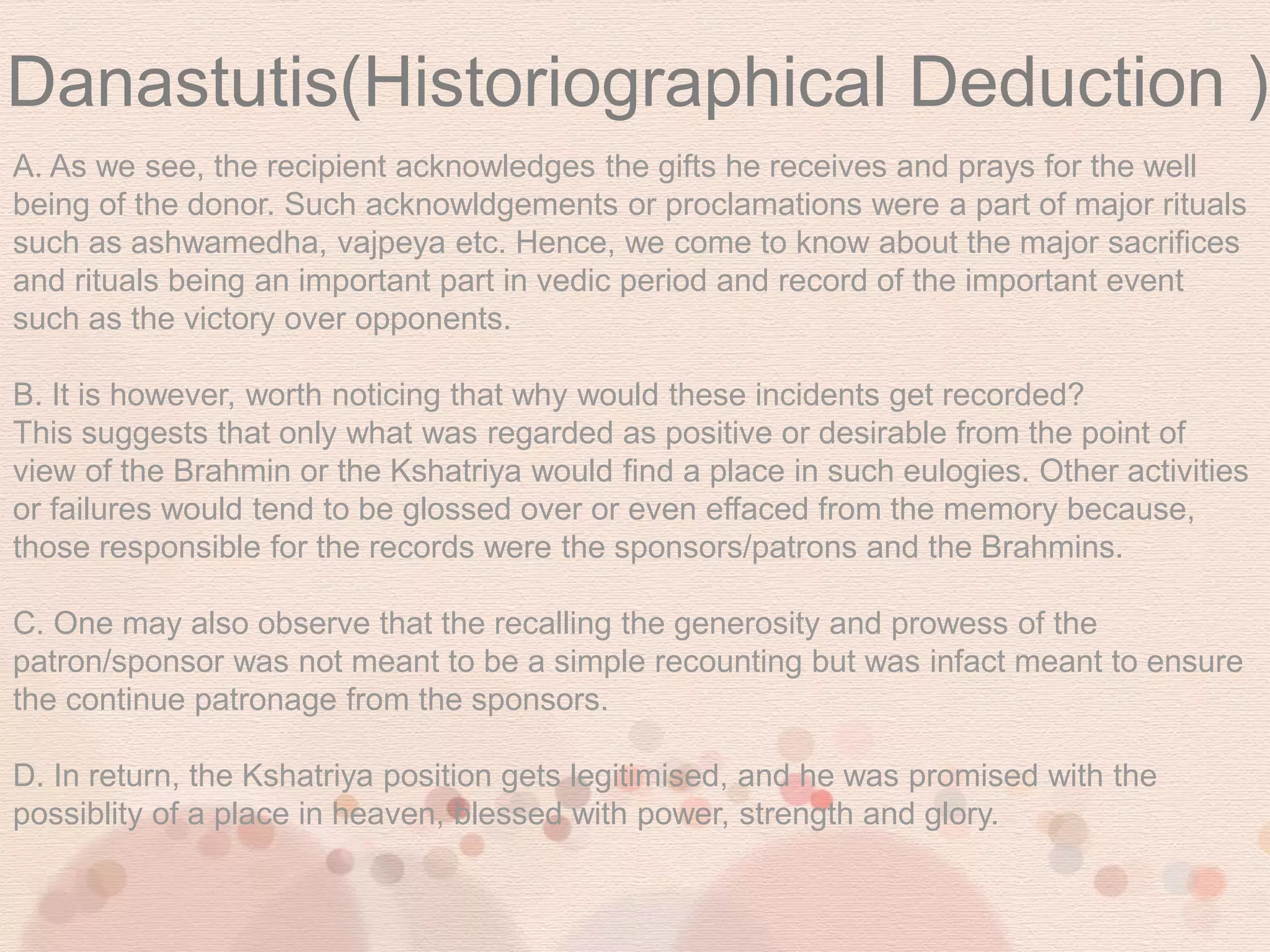 VEDIC TRADITION OF HISTORY WRITING | PPTX