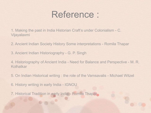 VEDIC TRADITION OF HISTORY WRITING | PPTX