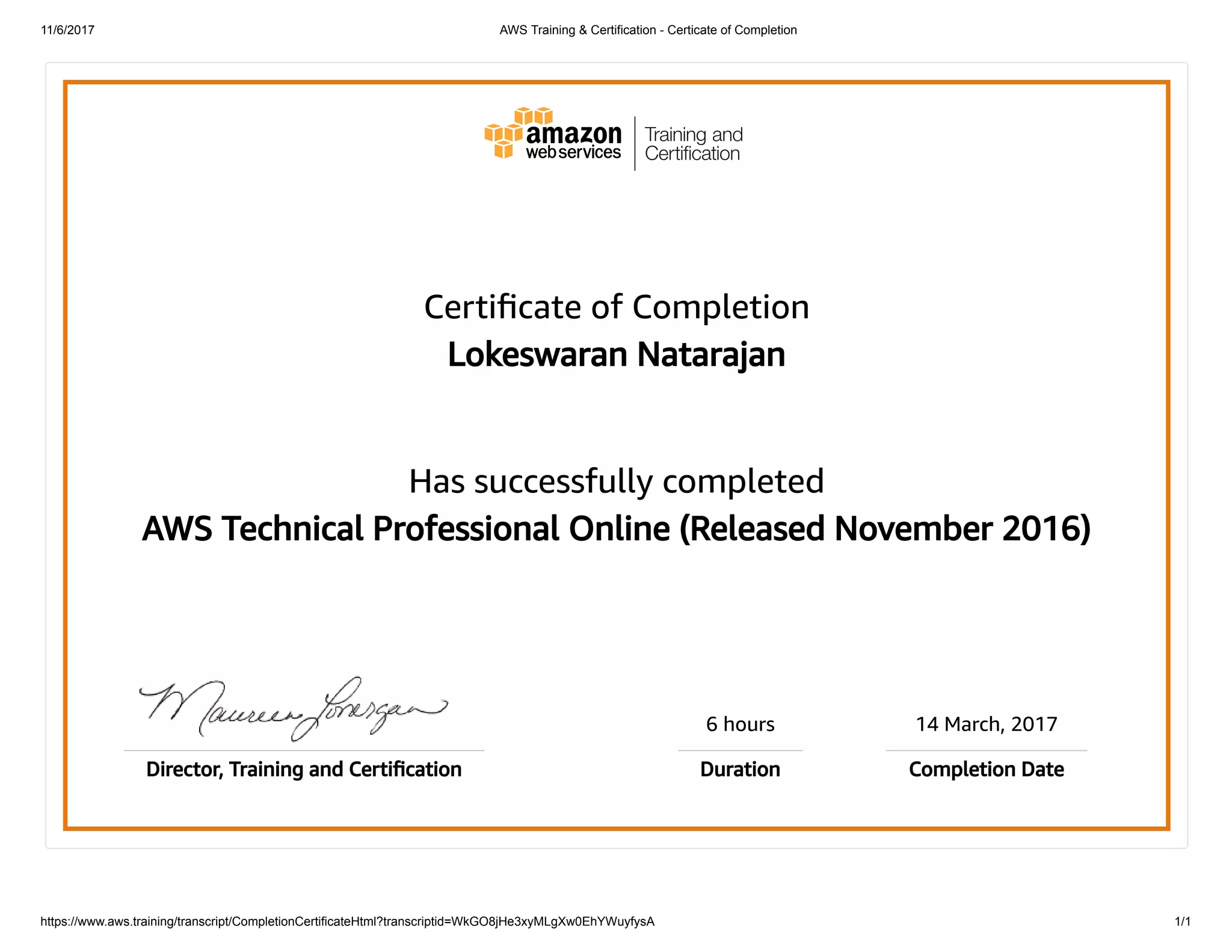 AWS Technical Professional | PDF