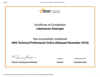 AWS Technical Professional | PPT