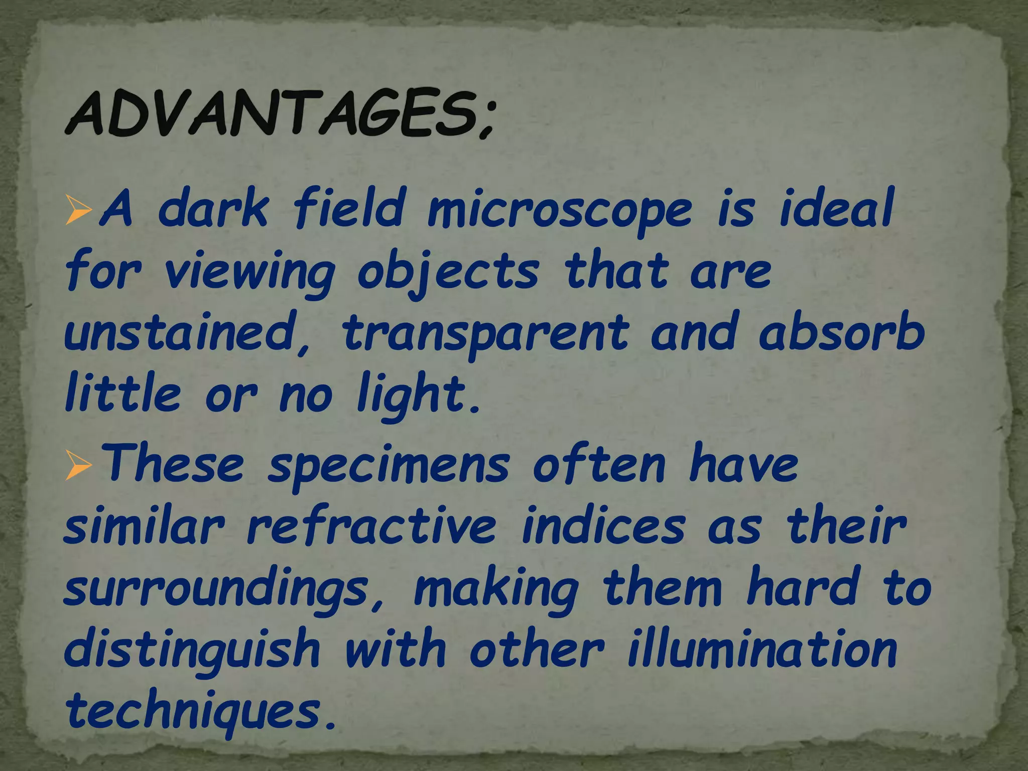 Dark field microscope | PPT