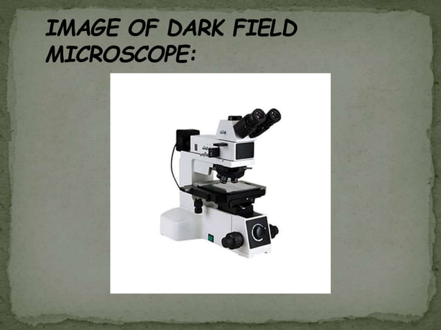 Dark field microscope | PPT