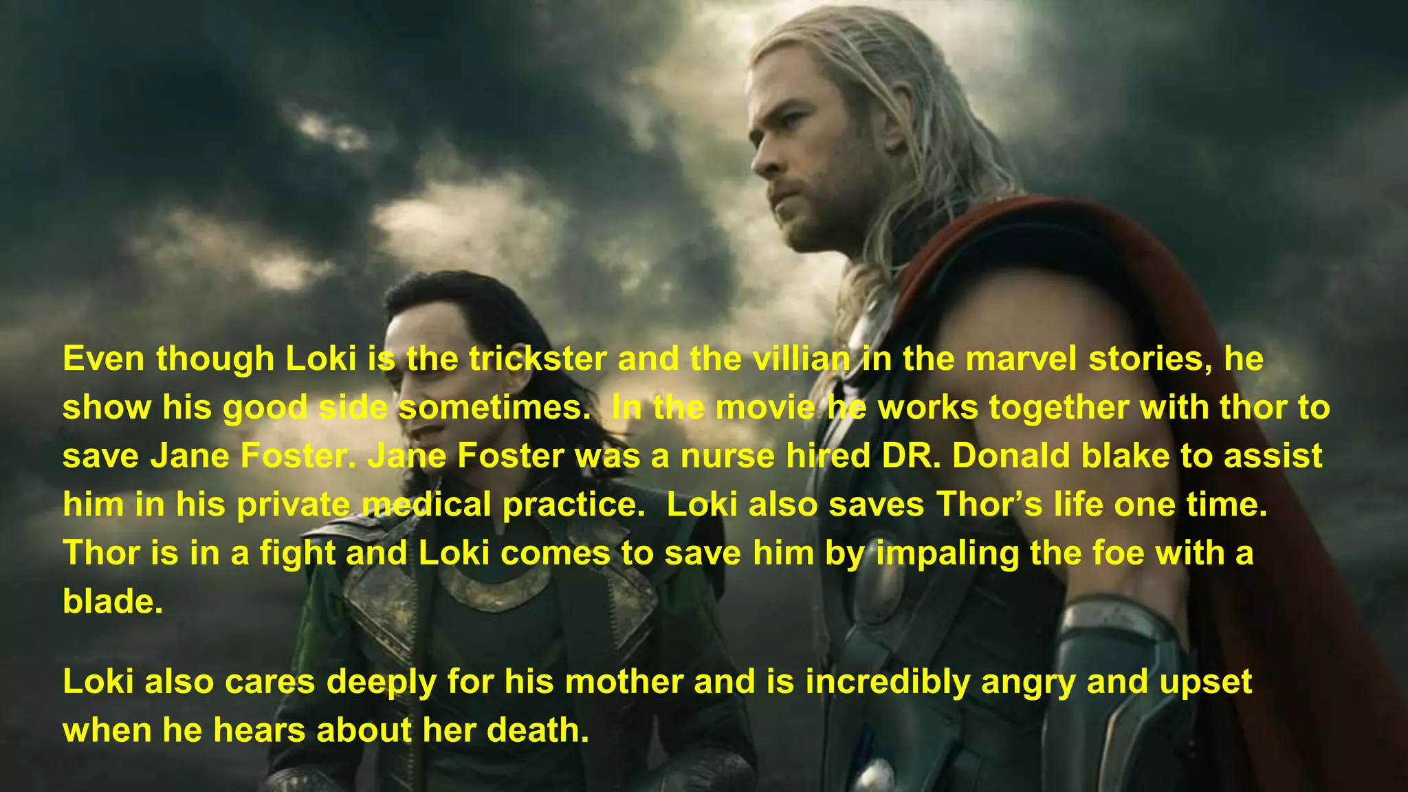 Loki Heroes and Villains Charlie H | PPT