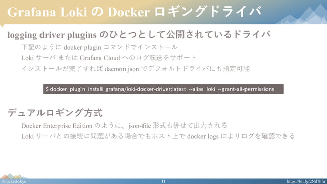 Grafana Lokiの Docker Logging Driver入門 Docker Meetup Tokyo 34 2020 01 16 Ppt