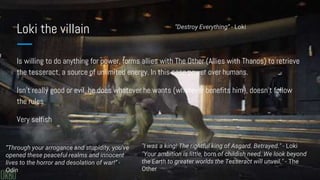 Loki character profile | PPTX