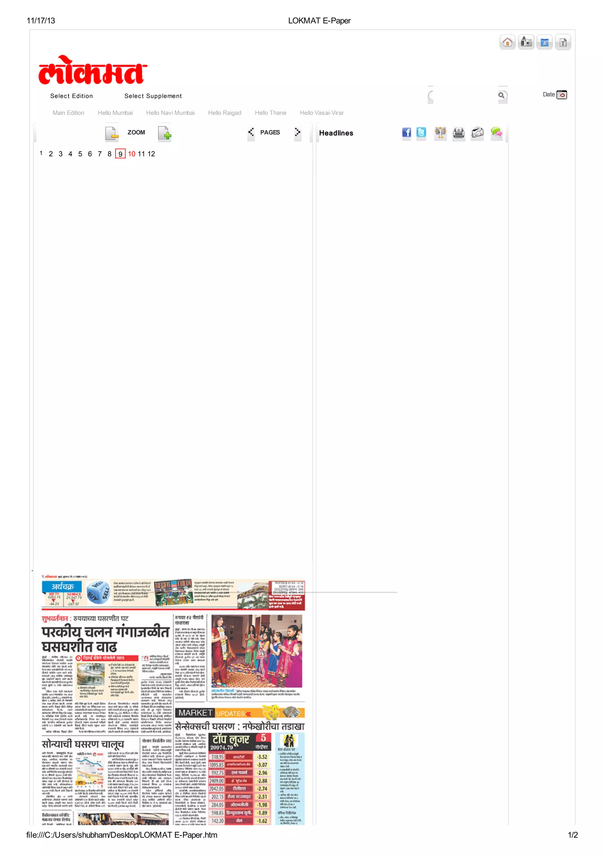 Lokmat paper | PDF