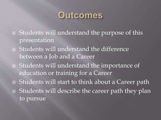 College and career presentation | PPTX