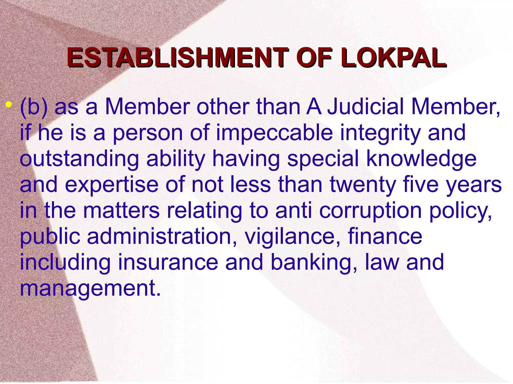 Lokpal & lokayuktas act | PPT