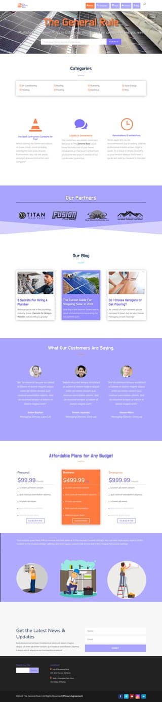 Client Homepage Website Design | PDF