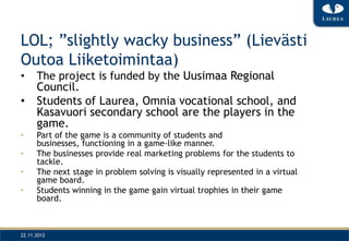 Lol presentation | PPTX | Educational Video Games | Video Game Genres