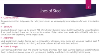 Intoduction to steel | PPTX | Chemistry | Science
