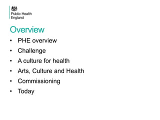 Public Health England on Cultural Commissioning | PPTX