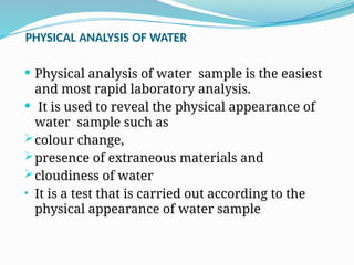 Ministry of food, water and Laboratory's | PPTX