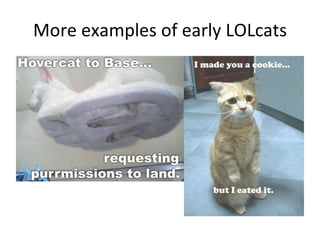 LOLcats in Popular Culture: A Historical Perspective | PPT
