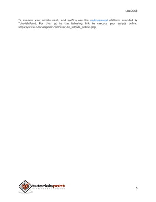 Lolcode tutorial | PDF