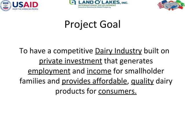 Dairy Value Chain Development | PPT