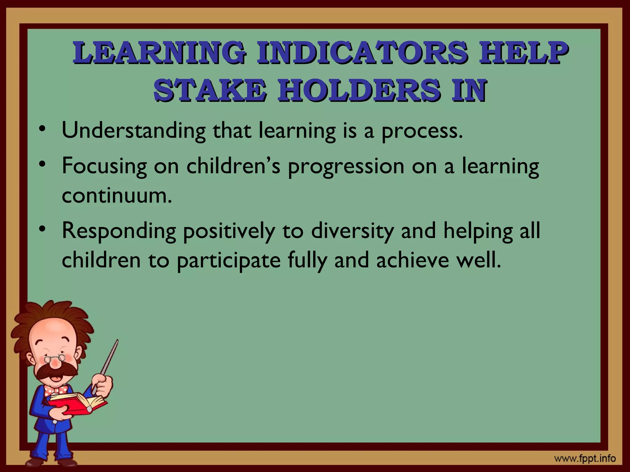 learning indicator n learning outcomes | PPT