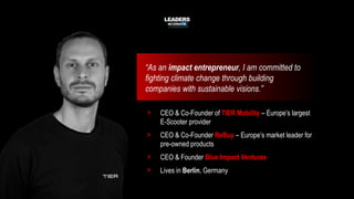 Leaders on LinkedIn #001 - featuring Lawrence Leuschner, CEO of TIER ...