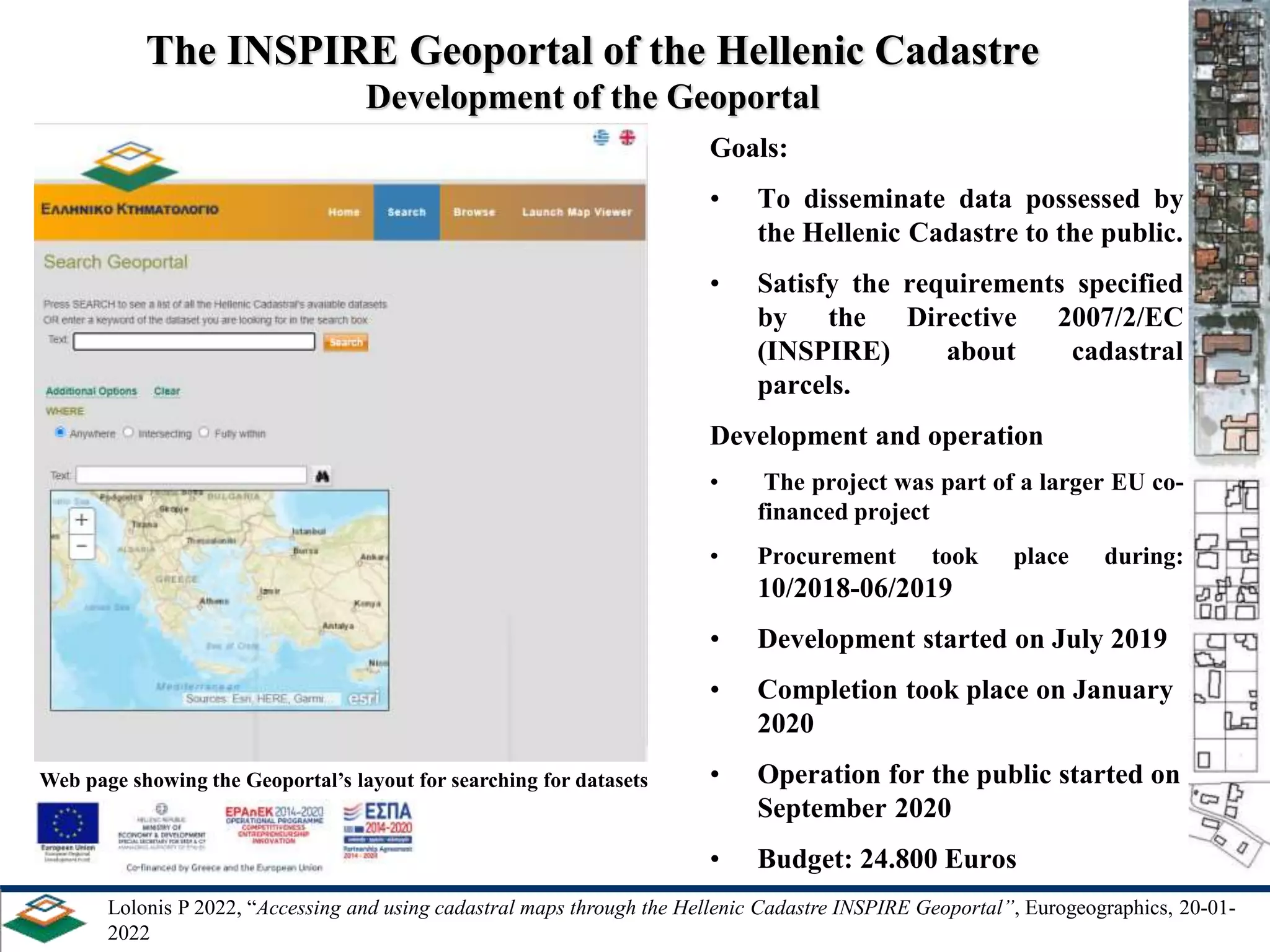 Accessing and using cadastral maps through the Hellenic Cadastre ...