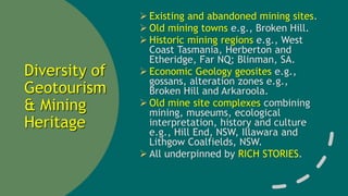 Geotourism - A Transformational Approach to Conserving Heritage and ...
