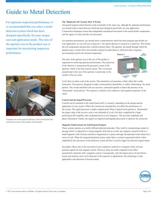 Loma Guide to Metal Detection | PDF