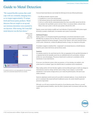 Loma Guide to Metal Detection | PDF