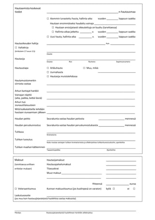 Lomake | PDF