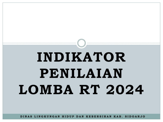 Contoh paparan lomba rt yang disajikan dlhk.ppt