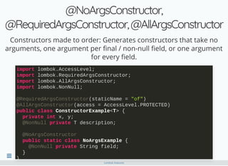 Lombok Features | PPT