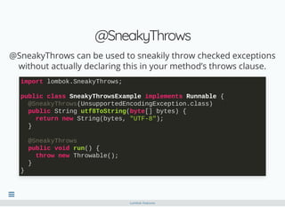 Lombok Features | PPT