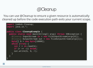 Lombok Features | PPT