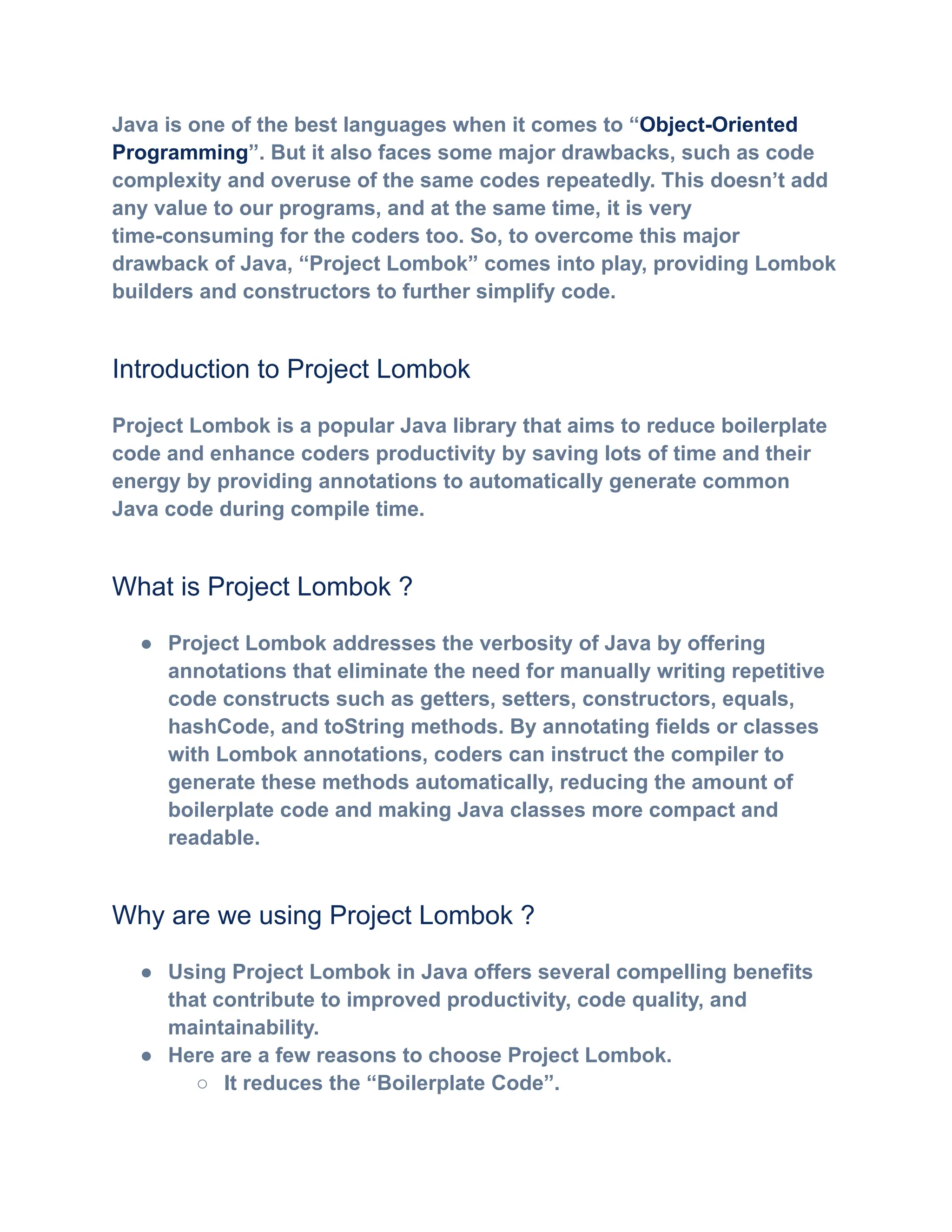 Lombok Unleashed_ Elevating Java Efficiency with Getters, Setters, Constructors, Builders, and ...