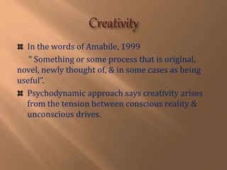 Lombroso's theory of creativity | PPTX