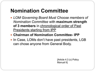 JCI LOM Eections Guide | PPTX