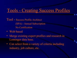 Lominger Overview | PPT