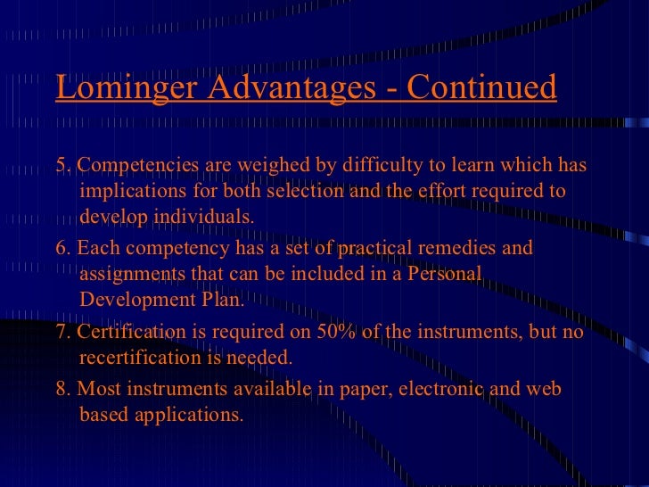 Lominger Overview