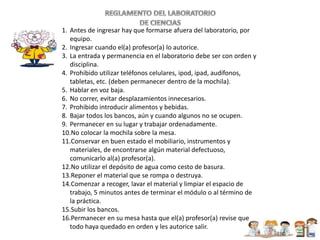 Normas Y Reglamentos De Laboratorio